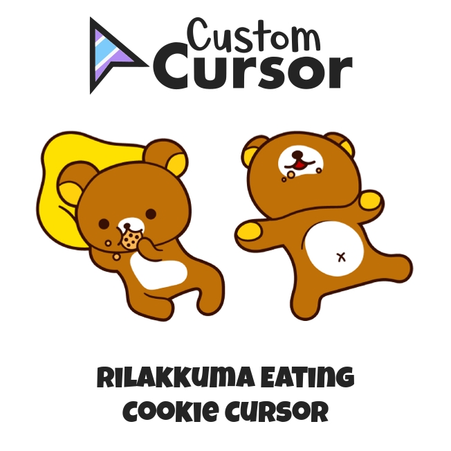 Rilakkuma Eating Cookie cursor – Custom Cursor