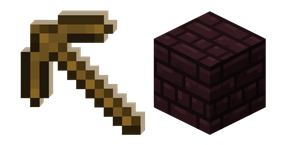 Minecraft Iron Pickaxe and Diamond Ore cursor – Custom Cursor browser ...