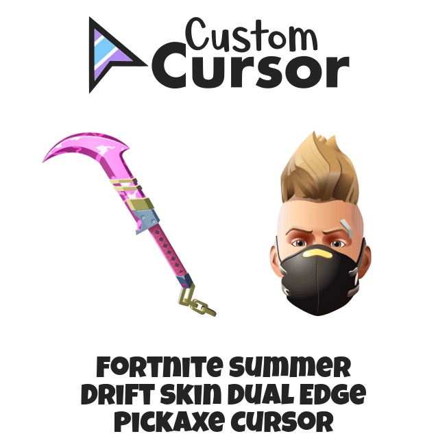 Fortnite Summer Drift Skin Dual Edge Pickaxe cursor – Custom Cursor