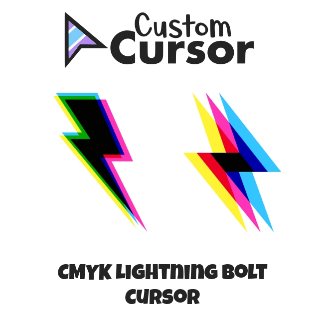 CMYK Lightning Bolt cursor – Custom Cursor