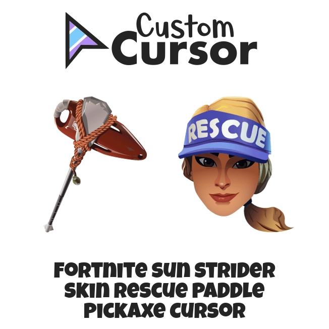 Fortnite Sun Strider Skin Rescue Paddle Pickaxe cursor – Custom Cursor