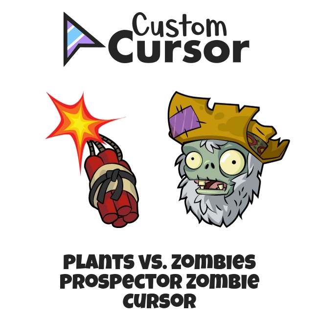 Plants vs. Zombies Prospector Zombie cursor – Custom Cursor