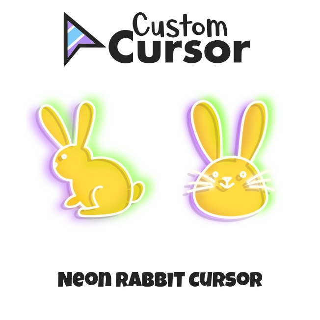 Neon Rabbit cursor – Custom Cursor