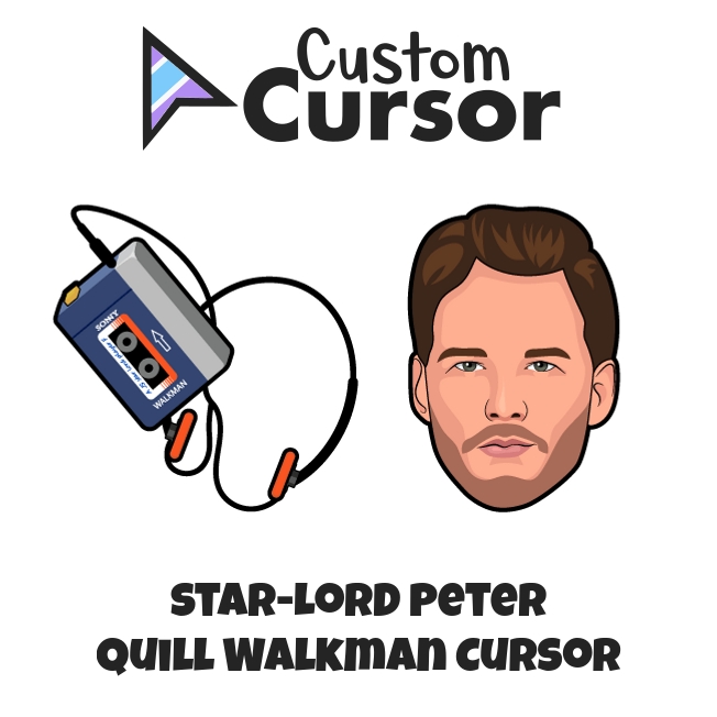 Star-Lord Peter Quill Walkman cursor – Custom Cursor