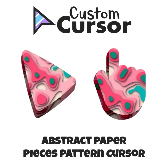 Abstract Paper Pieces Pattern cursor – Custom Cursor