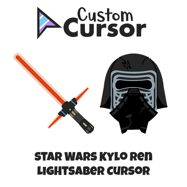 Star Wars Kylo Ren and Red Lightsaber cursor – Custom Cursor