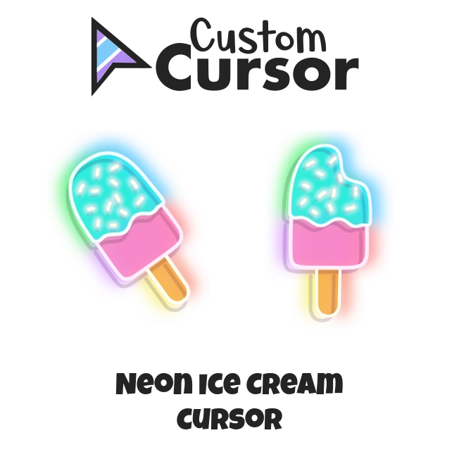 Neon Ice Cream cursor – Custom Cursor