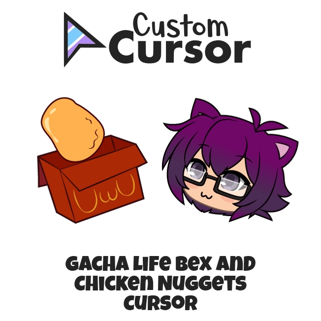 Gacha Life Bex and Chicken Nuggets cursor – Custom Cursor