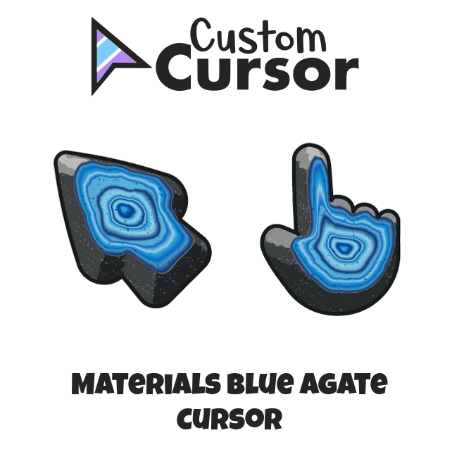 Materials Blue Agate cursor – Custom Cursor