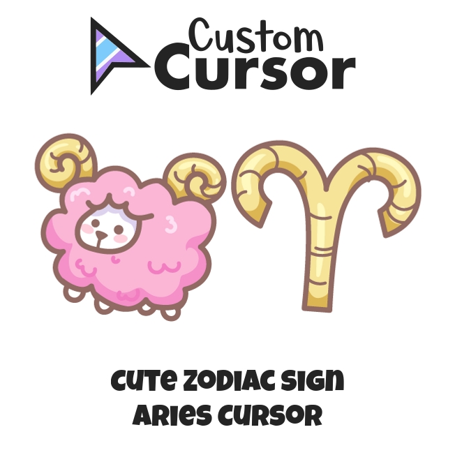 Cute Zodiac Sign Aries cursor – Custom Cursor