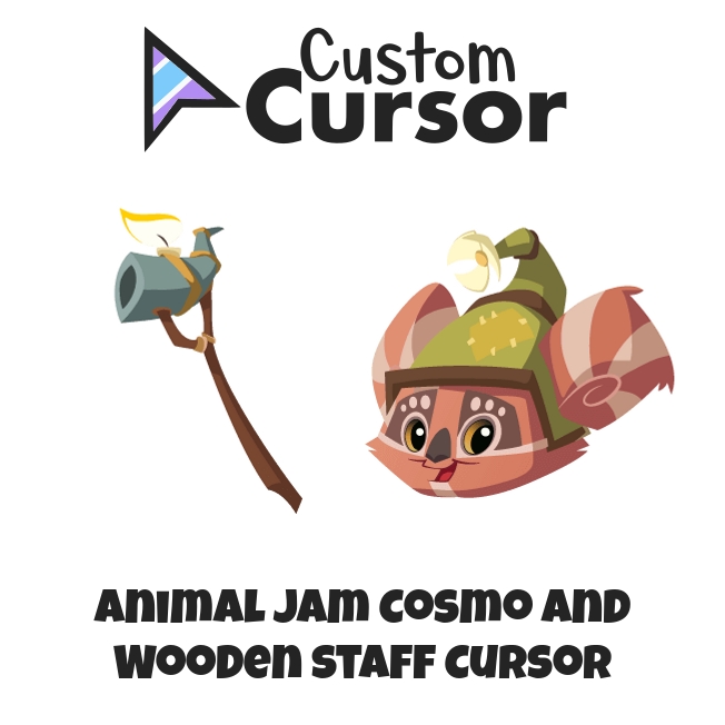 Animal Jam Cosmo and Wooden Staff cursor – Custom Cursor