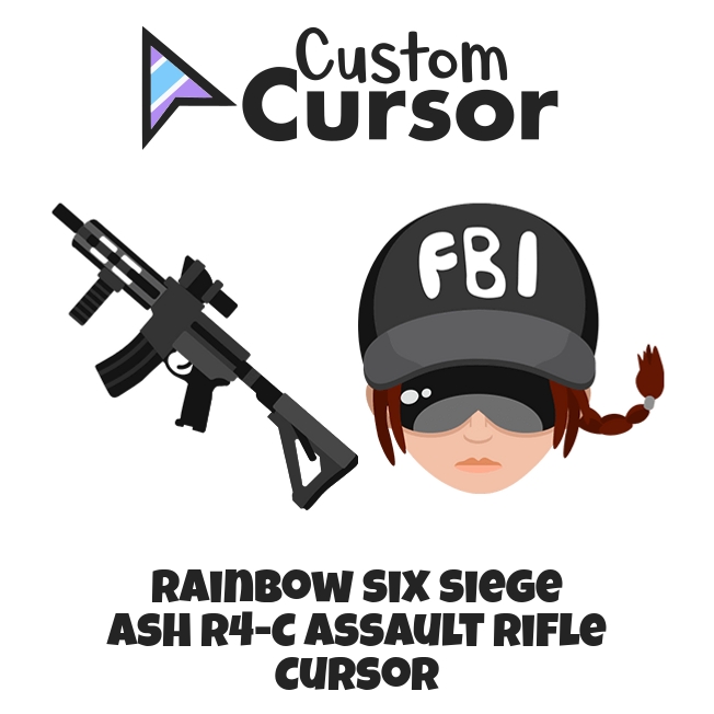 Rainbow Six Siege Ash R4-C Assault Rifle cursor – Custom Cursor
