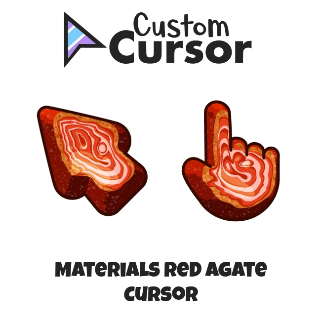 Materials Red Agate cursor – Custom Cursor