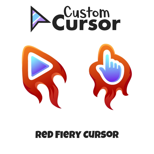 Red Fiery cursor – Custom Cursor