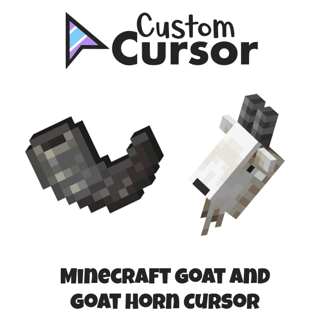 Minecraft Goat and Goat Horn cursor – Custom Cursor