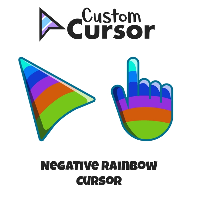 Negative Rainbow cursor – Custom Cursor