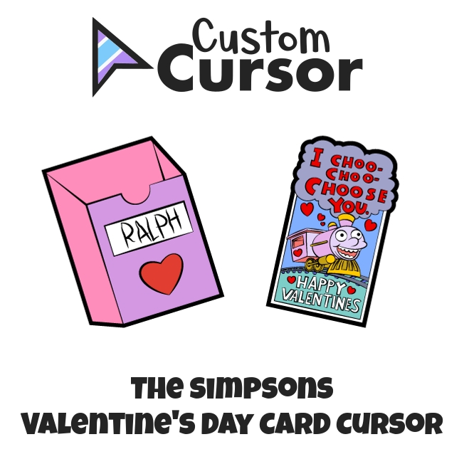 The Simpsons Valentine's Day Card cursor – Custom Cursor