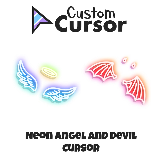 Neon Angel and Devil cursor – Custom Cursor