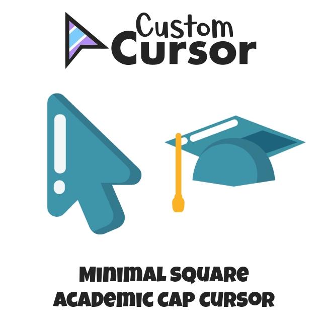 Minimal Square Academic Cap cursor – Custom Cursor