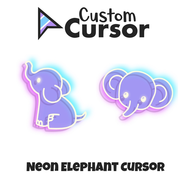 Neon Elephant cursor – Custom Cursor