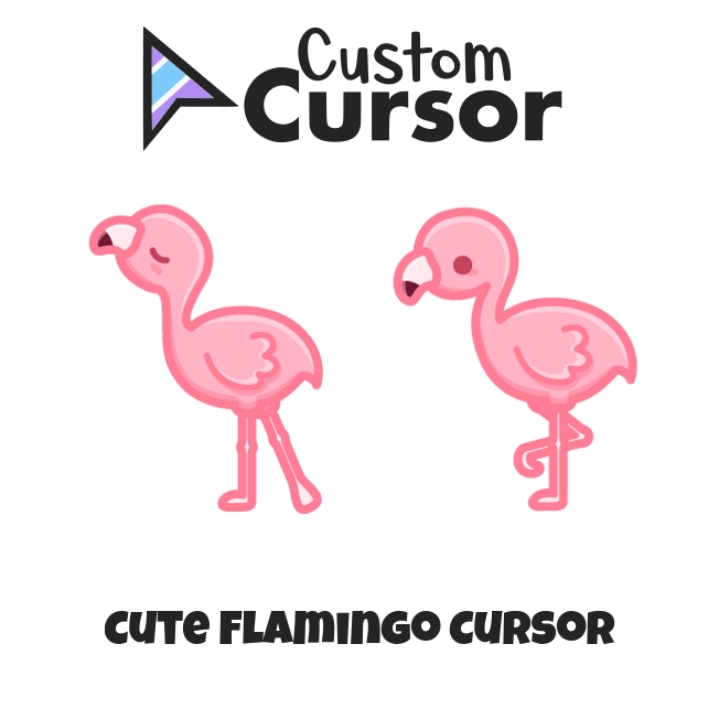 Cute Flamingo cursor – Custom Cursor