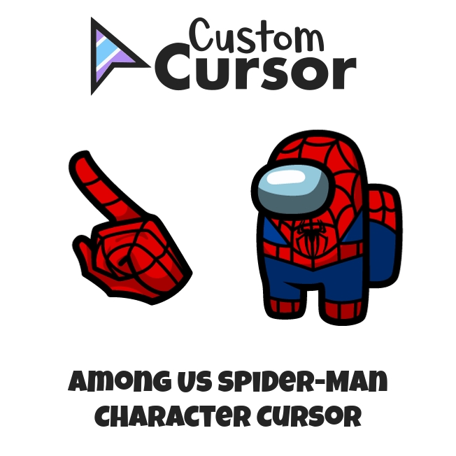Among Us Spider Man Character Cursor Custom Cursor