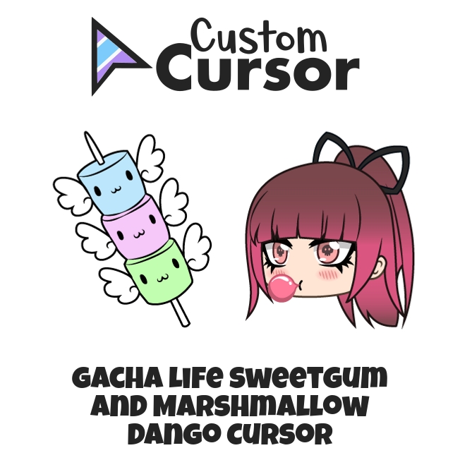 Gacha Life Sweetgum and Marshmallow Dango cursor – Custom Cursor