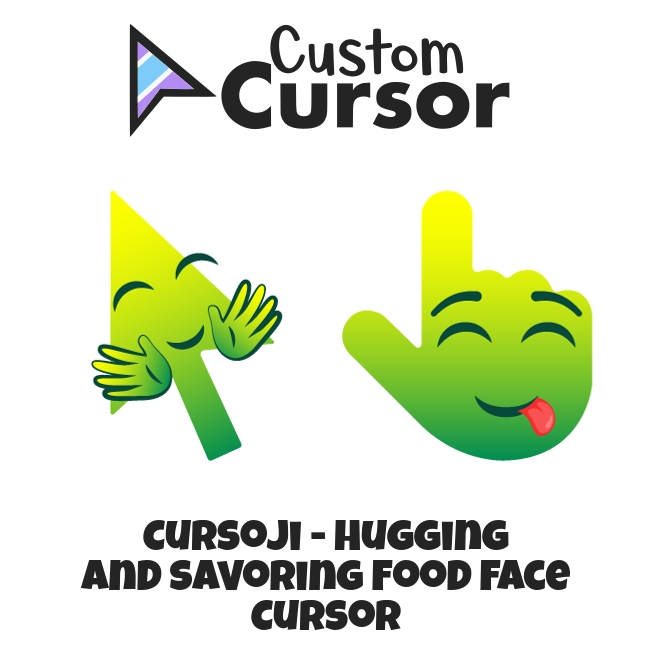 Cursoji - Hugging and Savoring Food Face cursor – Custom Cursor