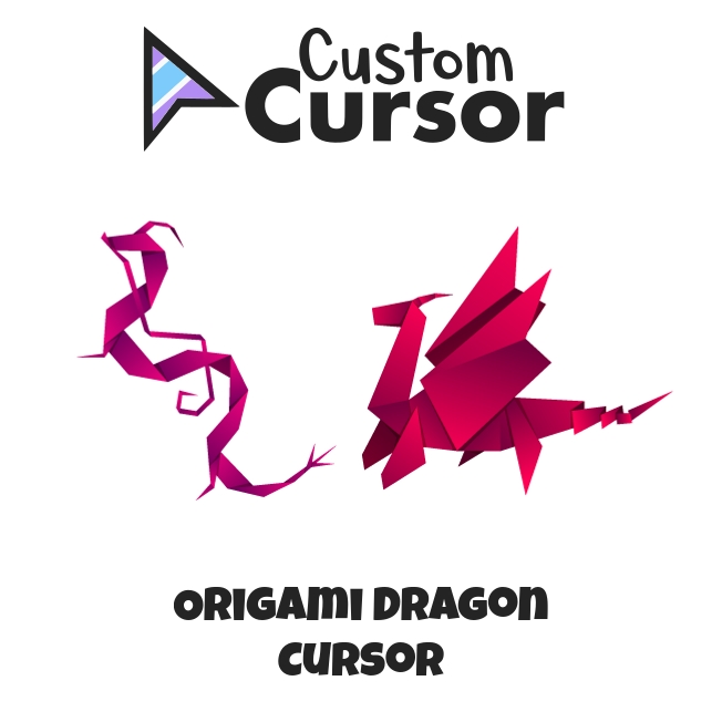 Origami Dragon cursor – Custom Cursor