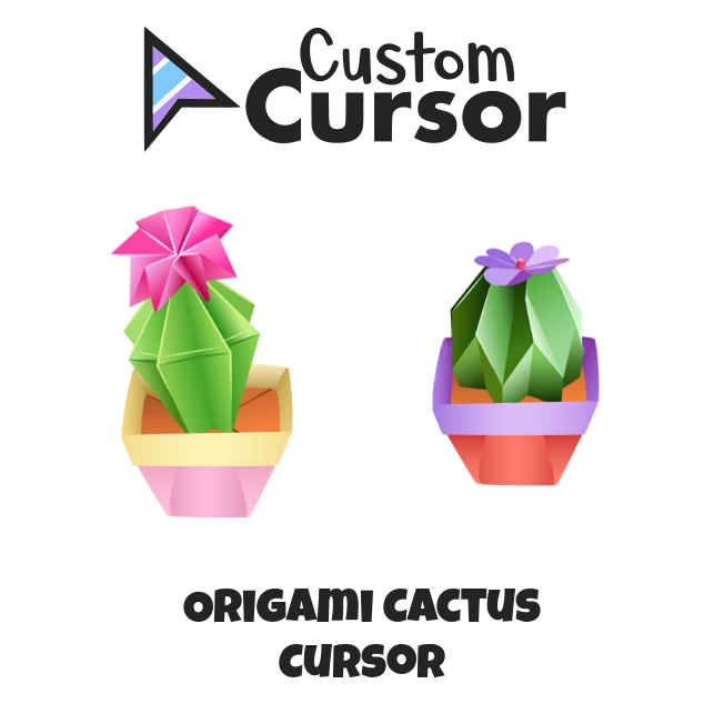 Origami Cactus cursor – Custom Cursor