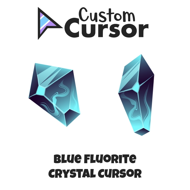 Blue Fluorite Crystal cursor – Custom Cursor