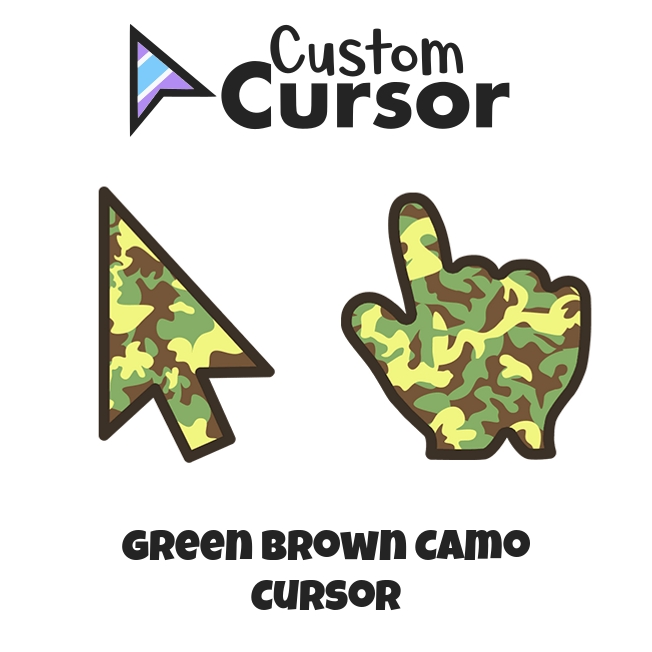 Green Brown Camo cursor – Custom Cursor