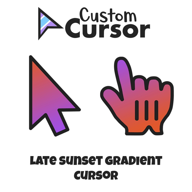 Late Sunset Gradient cursor – Custom Cursor