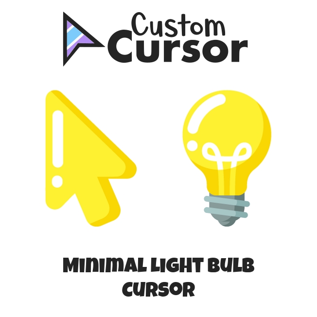 Minimal Light Bulb cursor – Custom Cursor