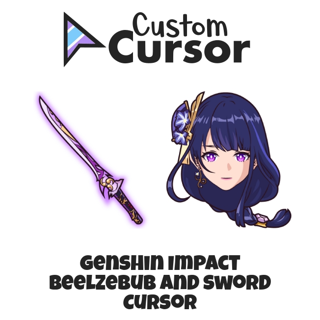 Genshin Impact Beelzebub and Sword cursor – Custom Cursor