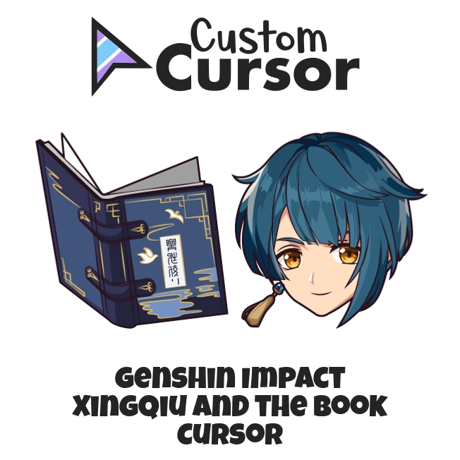 Genshin Impact Xingqiu and the Book cursor – Custom Cursor