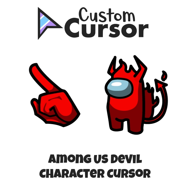 Among Us Devil Character cursor – Custom Cursor