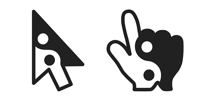 Yin and Yang cursor – Custom Cursor browser extension
