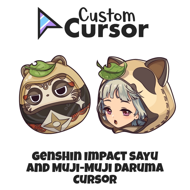 Genshin Impact Sayu and Muji-Muji Daruma cursor – Custom Cursor