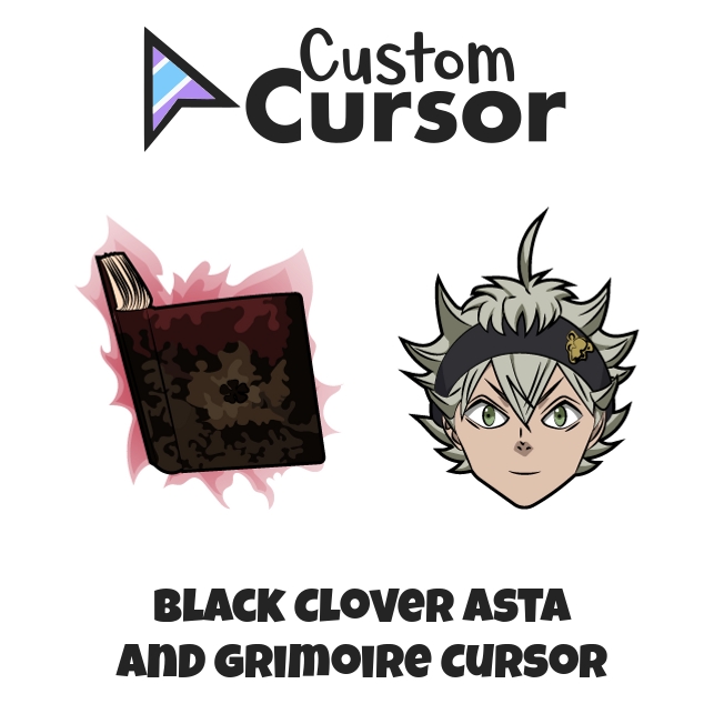 Black Clover Asta and Grimoire cursor – Custom Cursor
