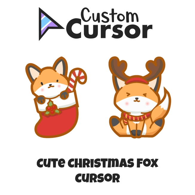 Cute Christmas Fox cursor – Custom Cursor