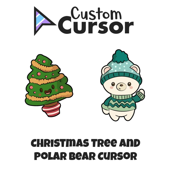 Christmas Tree and Polar Bear cursor – Custom Cursor