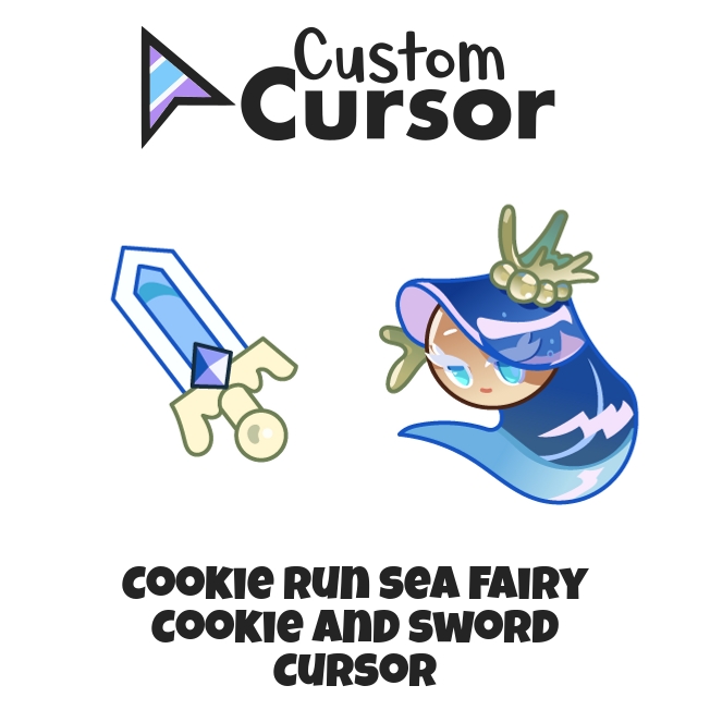 Cookie Run Sea Fairy Cookie and Sword cursor – Custom Cursor