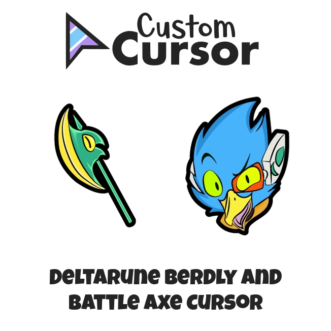 Deltarune Berdly and Battle Axe cursor – Custom Cursor