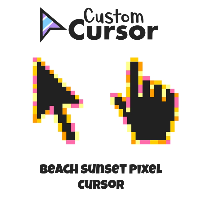Beach Sunset Pixel cursor – Custom Cursor