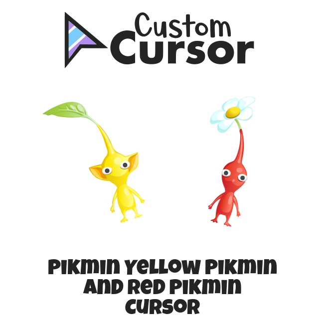 Pikmin Yellow Pikmin and Red Pikmin cursor – Custom Cursor