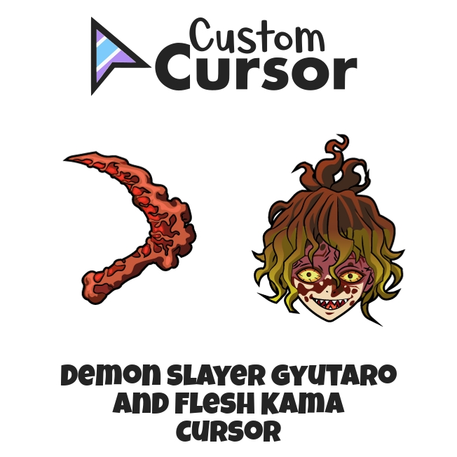 Demon Slayer Gyutaro and Flesh Kama cursor – Custom Cursor