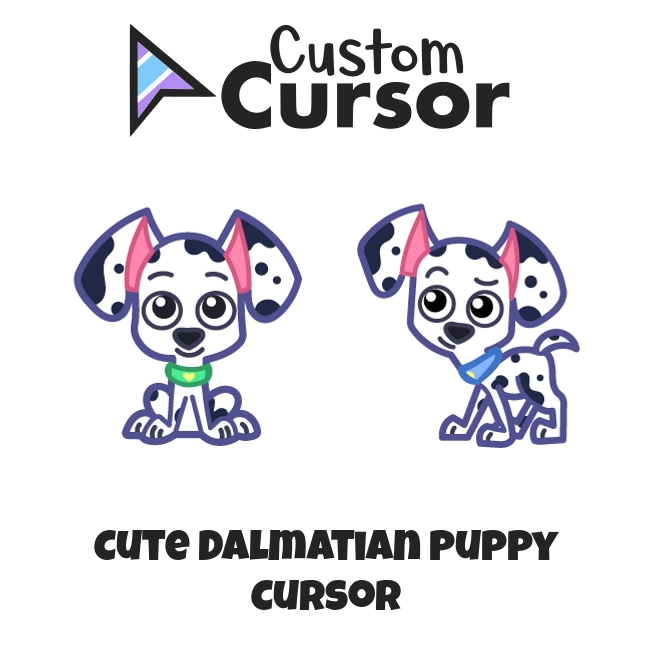 Cute Dalmatian Puppy cursor – Custom Cursor
