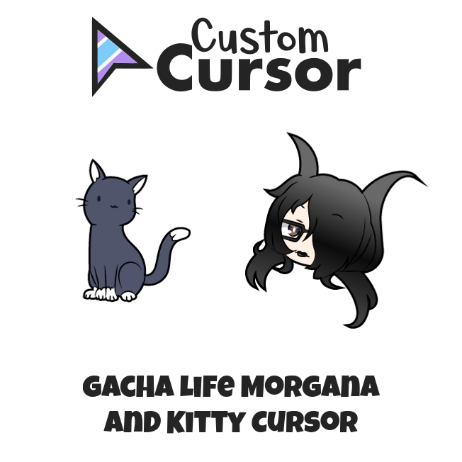 Gacha Life Morgana and Kitty cursor – Custom Cursor