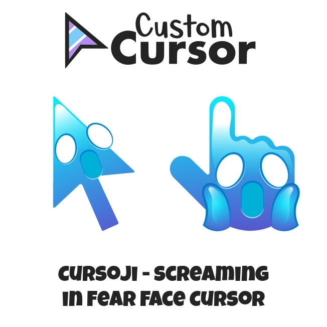 Cursoji - Screaming in Fear Face cursor – Custom Cursor